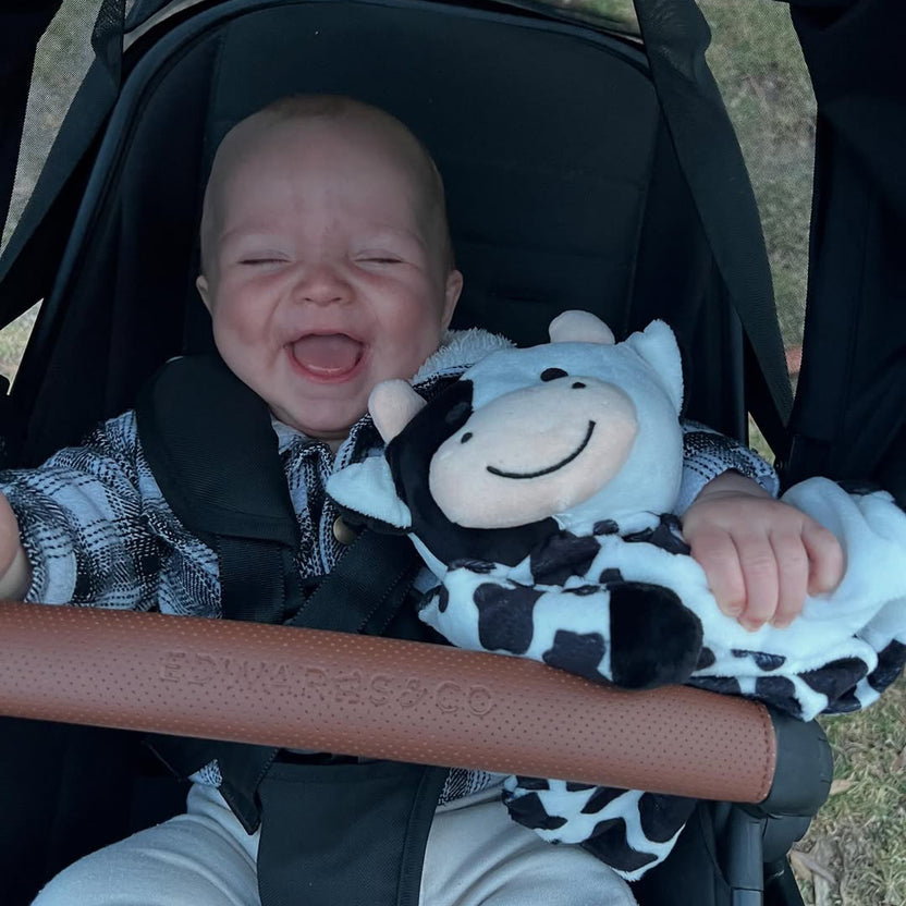 Lylah the Cow Baby Soother Lovey – Love by EMI